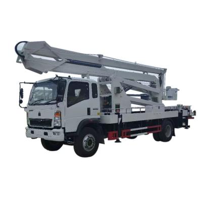 China HOWO  4*2  Single-row Folding Arm High-altitude Work  Truck   Aerial Work Platform  Truck for sale