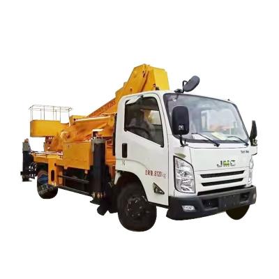 China JMC Single Row Wide Body Cab Telescopic Arm High-altitude Work Truck  Lifting  Truck for sale