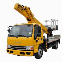 China JAC 27m Single Row Telescopic Arm Aerial Work Truck Lift Platform Car for sale