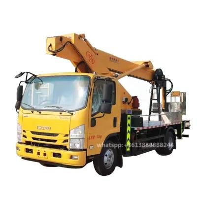 China I SUZU Single Row  Telescopic Arm High-altitude Work Vehicle With Small Flying Arm   	aerial Platform Truck for sale