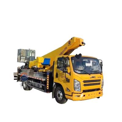 China JMC Single Row Wide Body Cab Straight Boom High-altitude Work Truck for sale