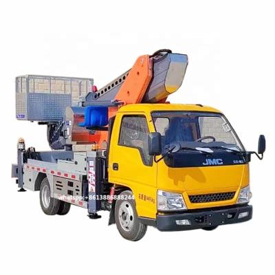 China JMC Single-row Telescopic Arm Aerial Work Vehicle With Small Flying Arm  Bucket Truck for sale