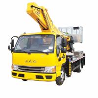 China Jac 33 M Telescopic High Altitude Operation Truck Single Row Truck Mounted Work Platform for sale