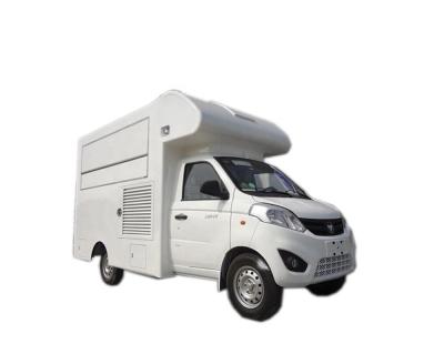 China New Designed Manufacture FOTON 4x2 Gasoline Mobile Fast Food Truck for sale