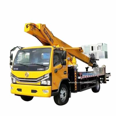 China Dongfeng  Single Row Telescopic Arm Aerial Work Truck  Lift Platform Car  Buckect Truck for sale