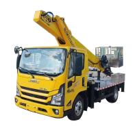 China JMC Single Row Wide Body Cab Telescopic Arm High-altitude Work  Truck  Hoisting Work Lorry for sale