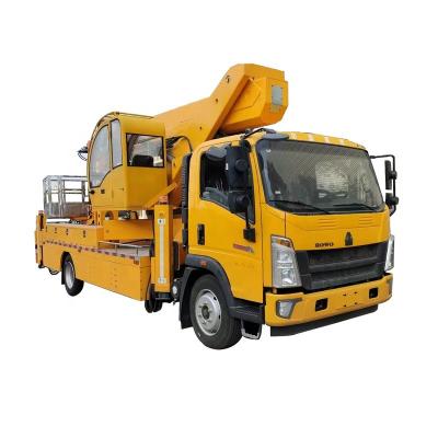 China Sinotruk Howo 32 Meter Single Row Straight Arm  Aerial Work  Truck  Heavy and High Lift   Lifting Truck for sale