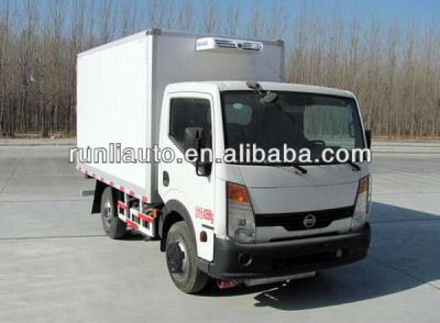 China Nissan Light Duty Mini Refrigerator Van Truck for Frozen Food 115 Km/h for sale