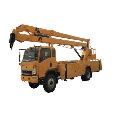 China Sinotruk Howo 4x2 Overhead Working Truck Manlift Truck Mounted Aerial Platform for sale