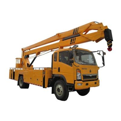 China 4x2 Hydraulic Platform Lift Truck Sinotruk Howo Aerial Work Vehicle for Cargo for sale