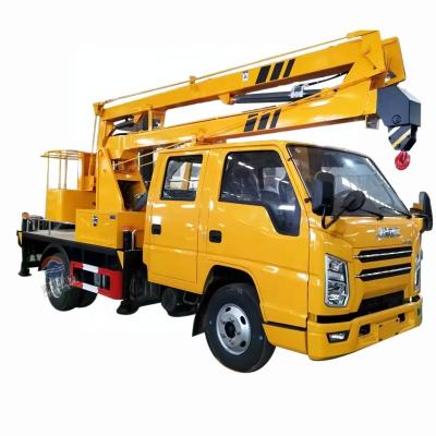 China JMC Double Row Folding Arm Aerial Working Truck Euro 4 Diesel Fuel Type for sale