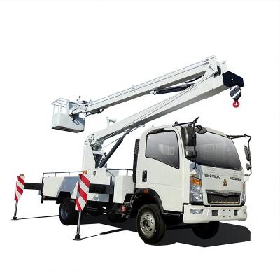 China SINOTRUK 116HP 18m High Altitude Operation Truck 4X2 Aerial Platform Truck Mounted for sale