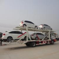 China 6 Car Capacity Vehicle Car Carrier Hauler Trailer Hydraulic Lifting Double Deck Auto Transport Trailer for sale