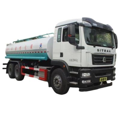 China Factory Sinotruk Sitrak 6X4 18000 Litres 19000 Litres 20000 Litres  Water Bowser Sprinkle Truck Water Tank  Watering Cart for sale
