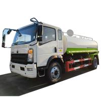 China Factory Directly Export HOWO 4X2 8000 Lliters Water Bowser Truck With Large Water Pump for sale