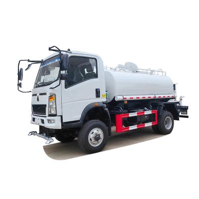 China Factory Moderate Price Mini Left Hand Drive 3000L Water Tanker Truck 3ton Small Water Bowser Truck for sale