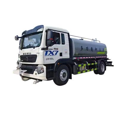 China HOWO Original Right Hand Drive 15ton Water Carrier Truck Sale Sprinkling Water Tanker Truck for sale