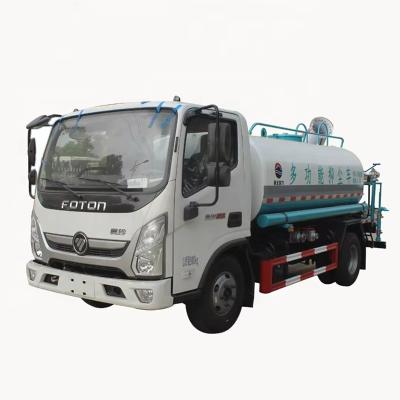 China FOTON 4*2  4000- 5000 Liters Water Bowser Truck Sprinkler Truck   Watering  Truck for sale