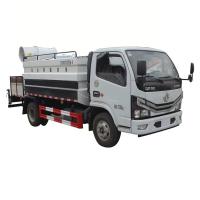China Dongfeng Single Row 5 Cbm  Water Truck With Fog Cannon  	water Bowser Truck  Waterwheel for sale