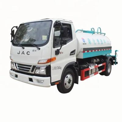 China White JAC 4*2 5000-7000 Liters Green Spraying Truck  Waterwheel  	water Bowser Truck for sale