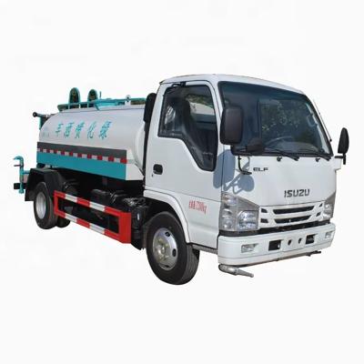 China I  S  UZU  5-7 Cbm Green Spraying Truck   tank  Truck 	water Bowser Truck for sale