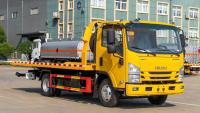 China ISUZU KV100 4X2 Flatbed Rollback Towing Wrecker Tow Truck for sale