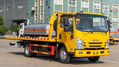 China ISUZU KV100 4X2 Flatbed Rollback Towing Wrecker Tow Truck for sale
