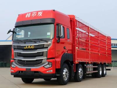 China JAC Cargo Truck 490hp 8x4 Fence Lorry Truck for sale