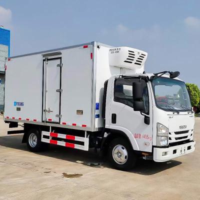 China ISUZU Refrigerated Truck New Manual Diesel Fuel Small & Medium-sized Cold Chain Logistics Delivery Vehicle for sale