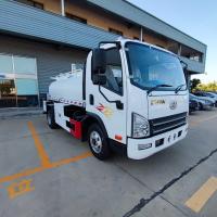 China FAW manual transmission tanker truck LHD drive fuel truck gasoline refueling tanker new condition oil tanker truck for sale