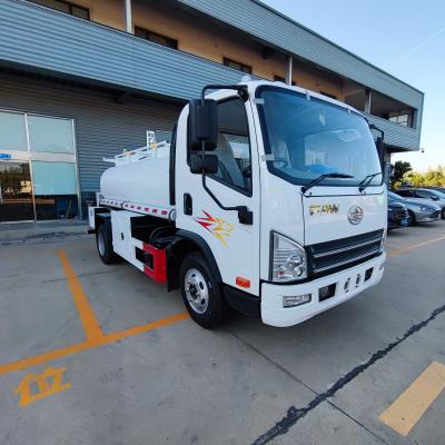 China FAW manual transmission tanker truck LHD drive fuel truck gasoline refueling tanker new condition oil tanker truck for sale