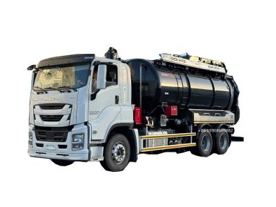 China ISUZU 4x2 Driver 10000L Sewage Suction Truck with Vacuum Pump for Sucking Waste Water Vacuum Sewer Tanker Suction Truck for sale