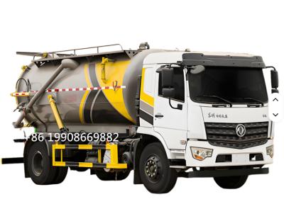 China Dongfeng 4x2 Driver 8000L Sewage Suction Truck with Vacuum Pump for Sucking Waste Water Vacuum Sewer Tanker Suction Truck for sale