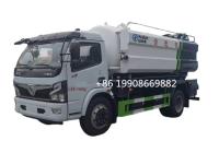 China Dongfeng 4x2 Driver 8000L Sewage Suction Truck with Vacuum Pump for Sucking Waste Water Vacuum Sewer Tanker Suction Truck for sale