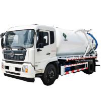 China Dongfeng 4x2 Driver 8000L Sewage Suction Truck with Vacuum Pump for Sucking Waste Water Vacuum Sewer Tanker Suction Truck for sale