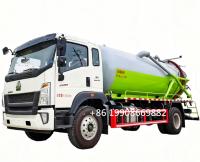 China Dongfeng 4x2 Driver 10000L Sewage Suction Truck with Vacuum Pump for Sucking Waste Water Vacuum Sewer Tanker Suction Truck for sale