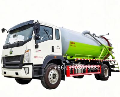 China Dongfeng 4x2 Driver 10000L Sewage Suction Truck with Vacuum Pump for Sucking Waste Water Vacuum Sewer Tanker Suction Truck for sale