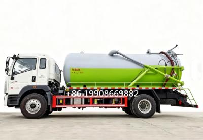 China Dongfeng 4x2 Driver 10000L Sewage Suction Truck with Vacuum Pump for Sucking Waste Water Vacuum Sewer Tanker Suction Truck for sale