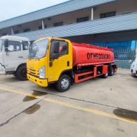 China ISUZU 6*2 Fuel Bowser Truck with 10CBM Manual Transmission New Condition Customizable Double Warehouse Tank Oil Refueling Vehicle for sale