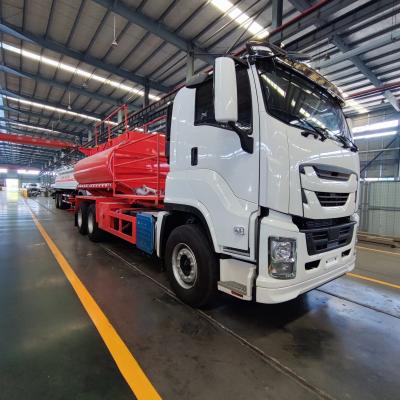China ISUZU Best Seller 10CBM Fuel Tank Truck Custom Platform Mobile Gas Station New Condition Manual Transmission Fuel Bowser Truck for sale