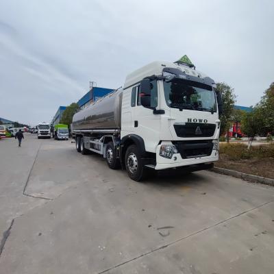 China HOWO Customizable 22CBM Fuel Tank Mobile Oil Bowser Truck 6*4 Stainless Steel Manual Transmission New Condition for sale