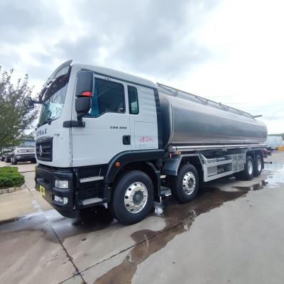 China HOWO Fuel Truck with Metering System 8*4 Fuel Tanker Truck Used 30CBM Oil Bowser Vehicle Custom Carbon Steel Fuel Tank for sale