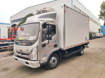 China FOTON 4*2 Manual Diesel Refrigerated Truck With Thermo King Units for sale
