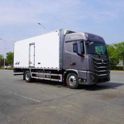 China New Foton Diesel Euro 6 Refrigerator Truck 11-20T Food Meat Fish Refrigerated Cold Chain Logistics Transport Vehicle Thermo King for sale
