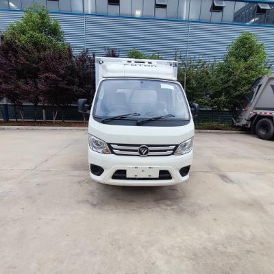 China Foton 4*2 Refrigerator Truck Transport Food Meat Fish Refrigerated Trucks for Sale for sale