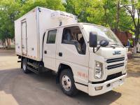 China JMC Diesel Double Row Refrigerated Van Truck with EURO 5 Emission for Cold Chain Logistics (Fruits Vegetables & Live Fish) for sale