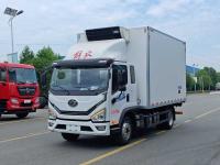 China FAW 4*2 Cold Room Van Truck Refrigeration Unit With Electric Standby Capability City Mobile Refrigeration Station for sale