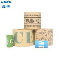 China Self Adhesive White Kraft Paper Tape 0.130mm Thickness Solvent Based for sale