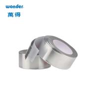 China Acrylic Adhesive Heat Resistant Aluminum Tape , Silver Sealing Tape 30m Length for sale