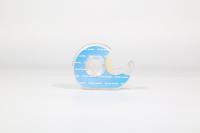 China Invisible Custom Printed Box Tape , 24mm Width Clear Acrylic Tape for sale